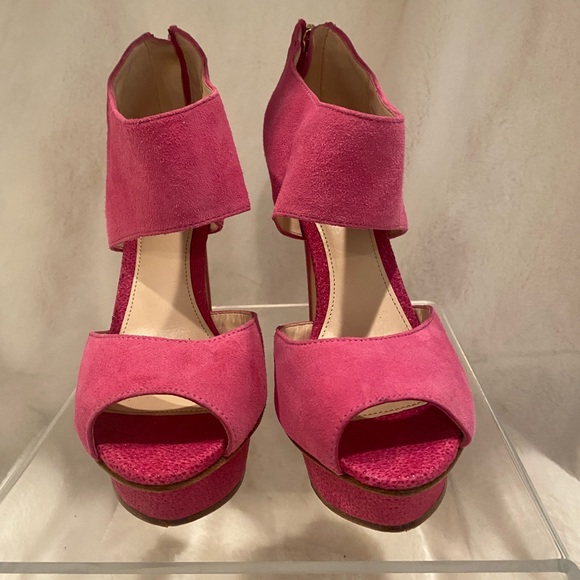 Pelle Moda | Shoes | Pelle Moda Hot Pink Suede Shoes | Poshmark
